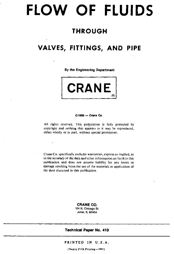 Verification Reference - Crane Title Page