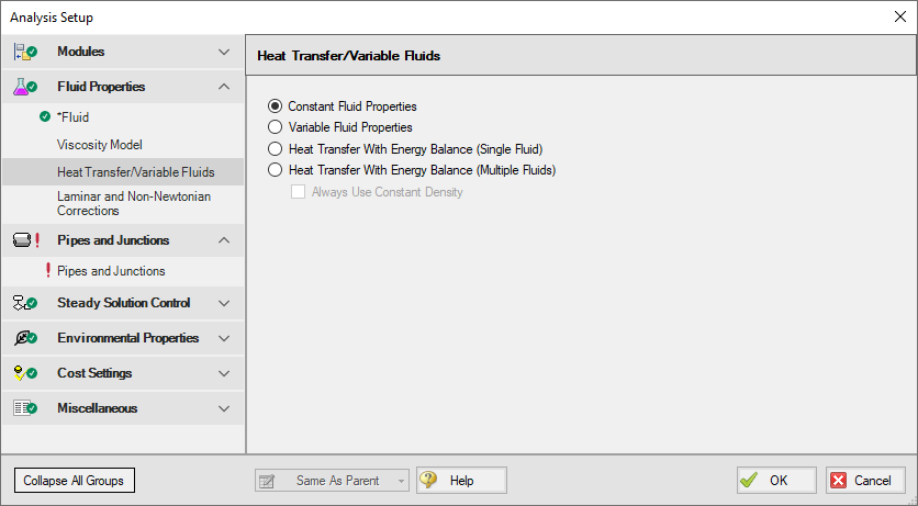 Heat Transfer/Variable Fluids Panel