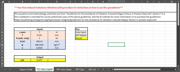 Flow Induced Vibration Calculations