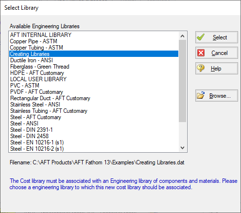 Cooling System - Creating Libraries - ANS