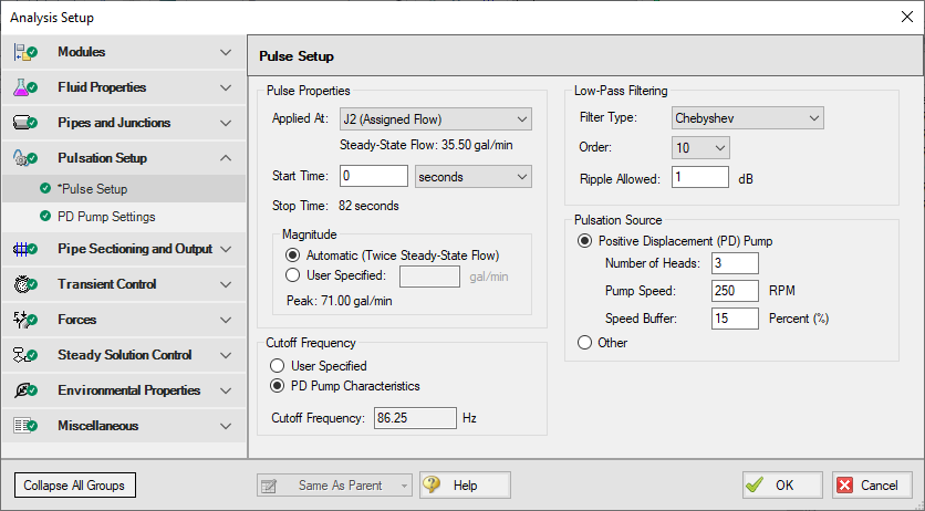 PD Pulsation Study - PFA