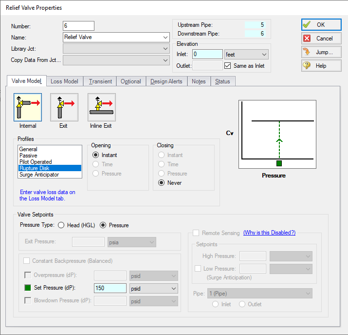 Relief Valve Modeling